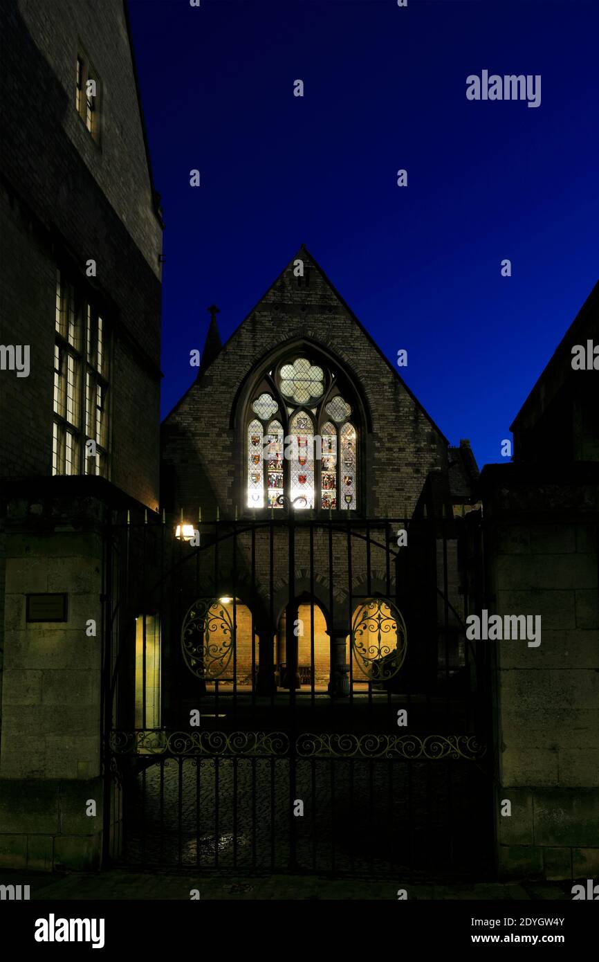 Evening view of the school buildings, Uppingham town, Rutland, England ...