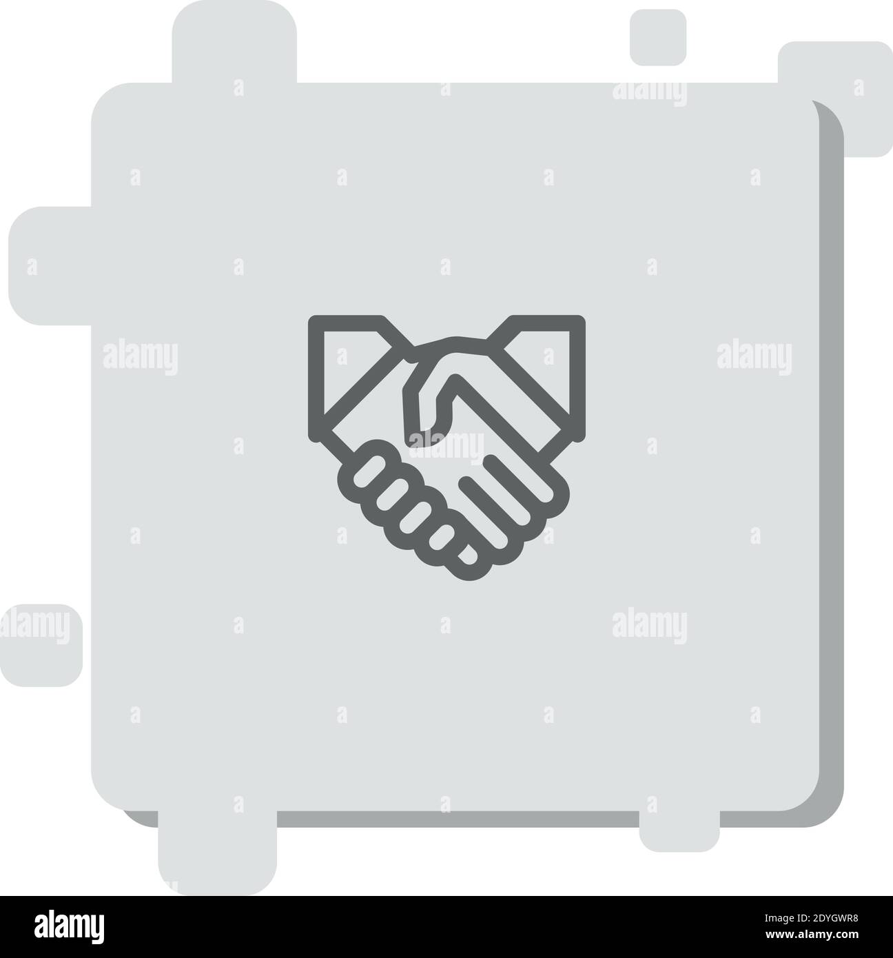 hand shake vector icon modern simple vector illustration Stock Vector ...