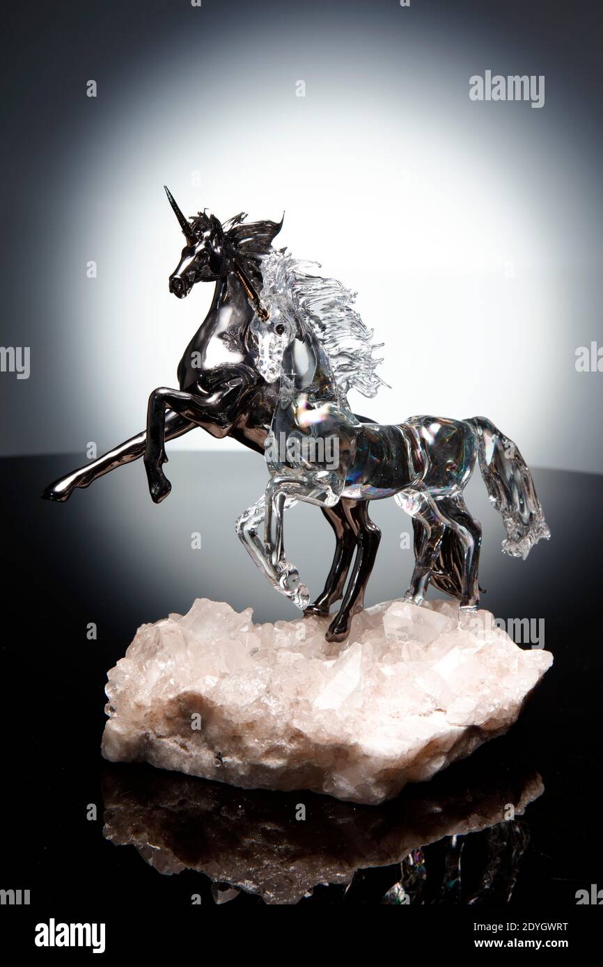 Sandra Young glass artist Stock Photo - Alamy