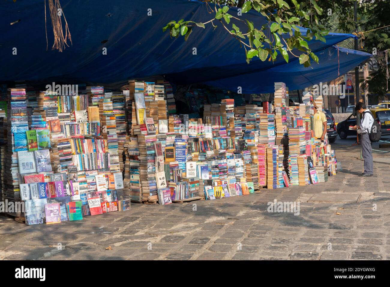 Mumbai India Second Hand Book Vendor Inthe Fort Area Stock Photo - Alamy