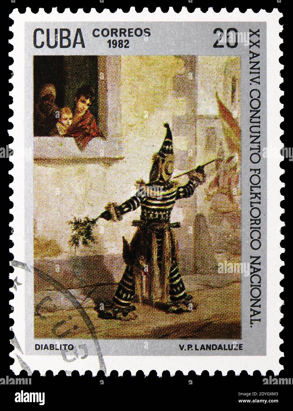 MOSCOW, RUSSIA - AUGUST 8, 2019: Postage stamp printed in Cuba shows ...