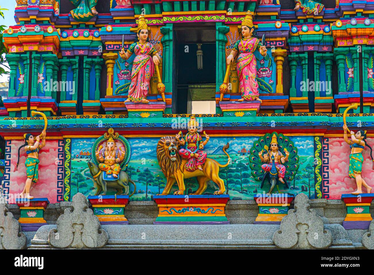 Mariamman Hindu temple or "Chua Ba Mariamman" in Ho Chi Minh city ...