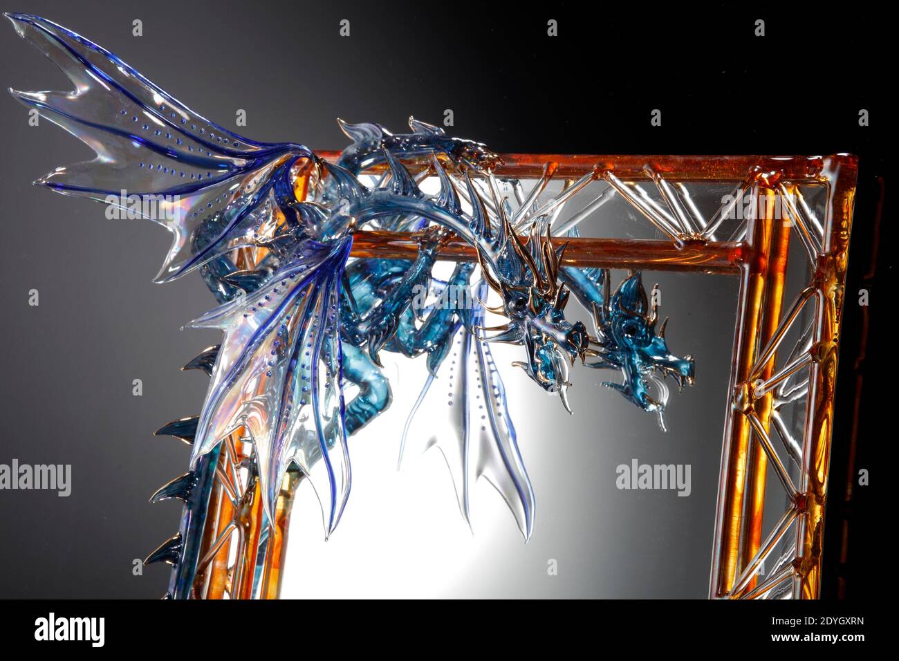 Sandra Young glass artist Stock Photo - Alamy