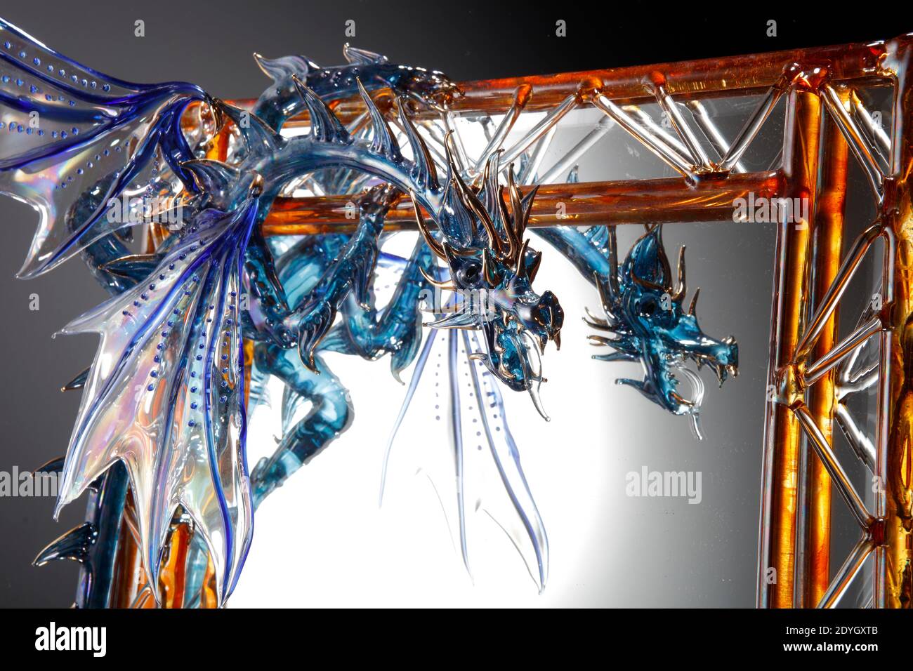 Sandra Young glass artist Stock Photo - Alamy