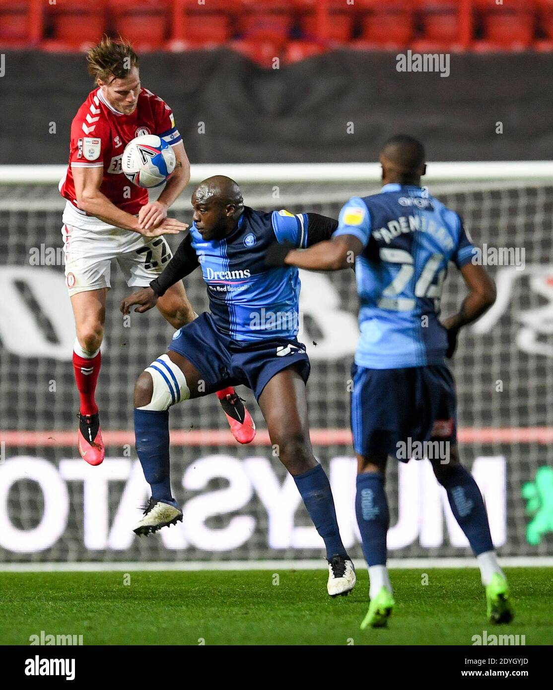 Bristol, UK. 26th Dec, 2020. Tomas Kalas of Bristol City and Adebayo ...