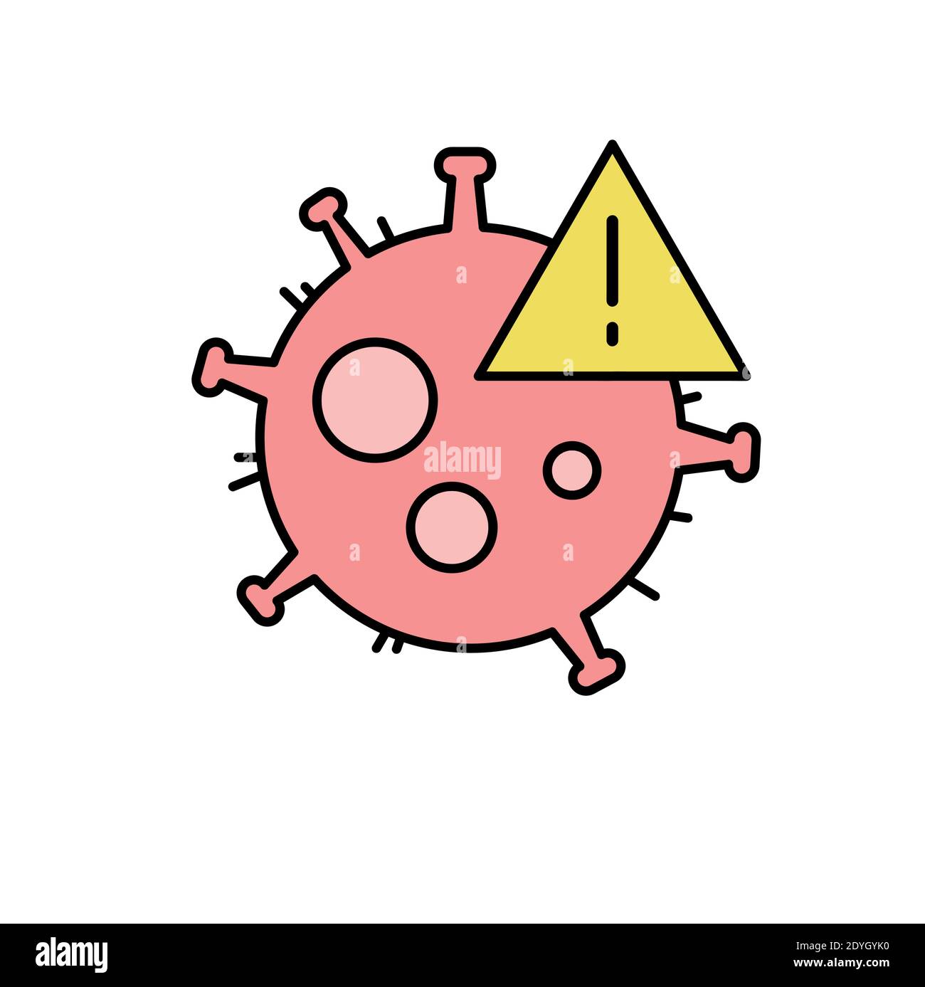 Vibrant colored virus icons. Circle virus icons, symbols. Signs of ...