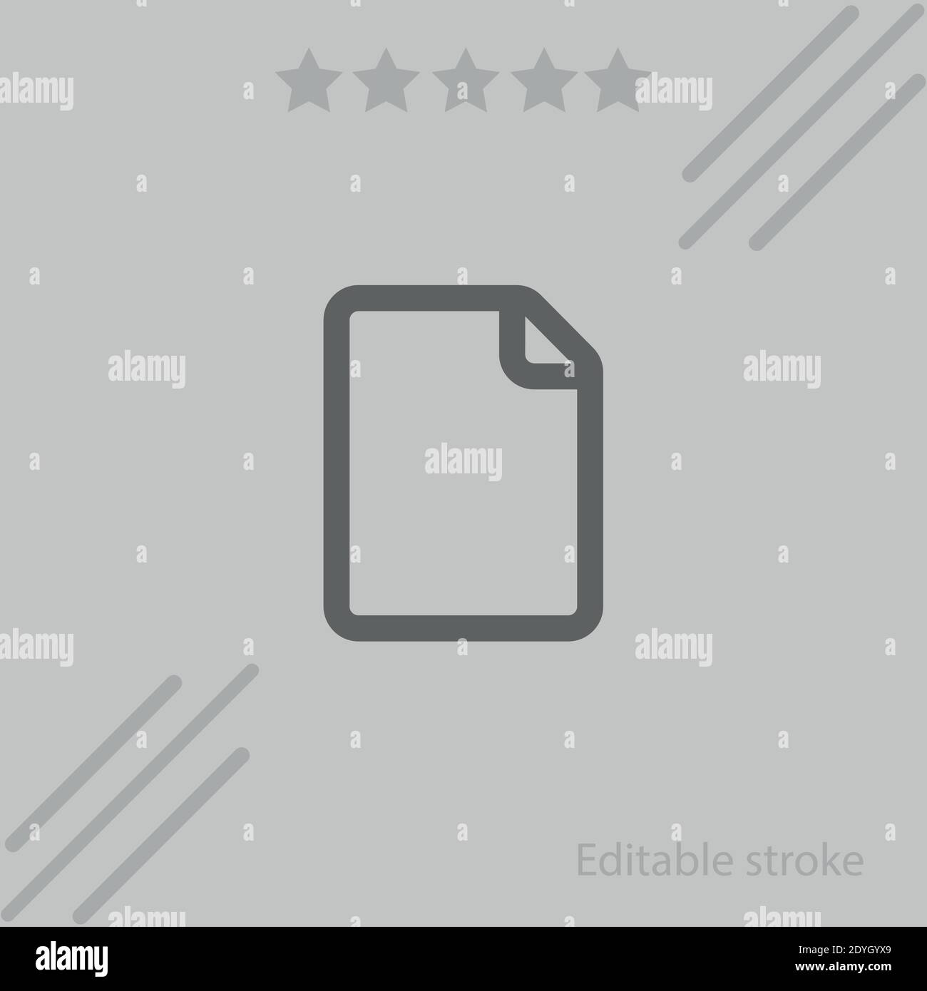 file outline with folded corner vector icon modern simple vector ...