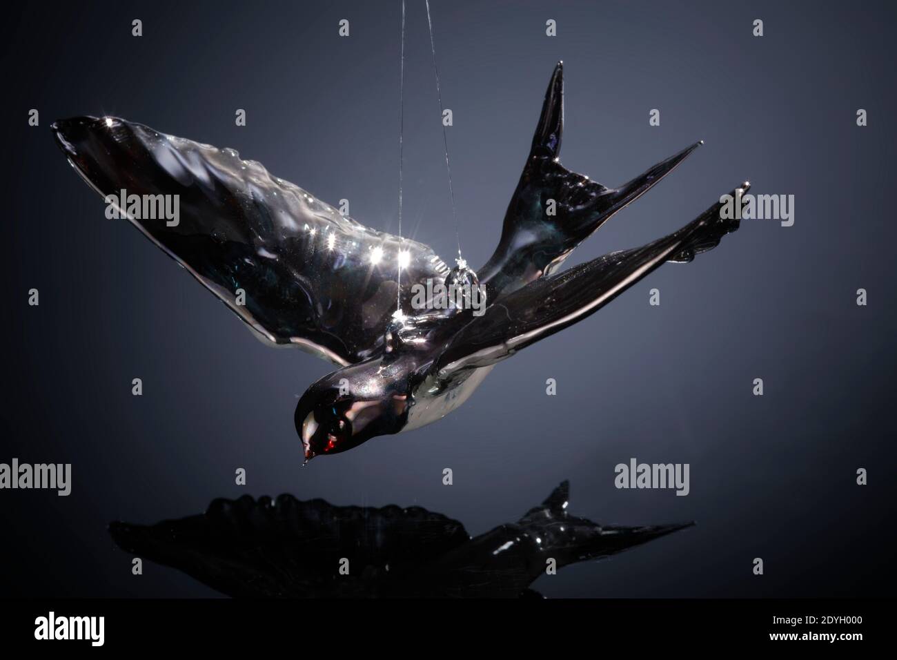 Sandra Young glass artist Stock Photo - Alamy