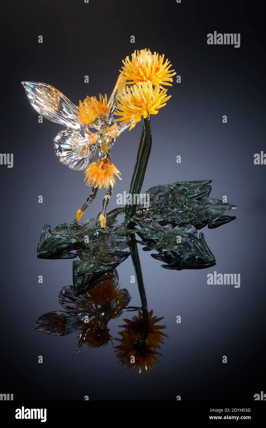 Sandra Young glass artist Stock Photo - Alamy