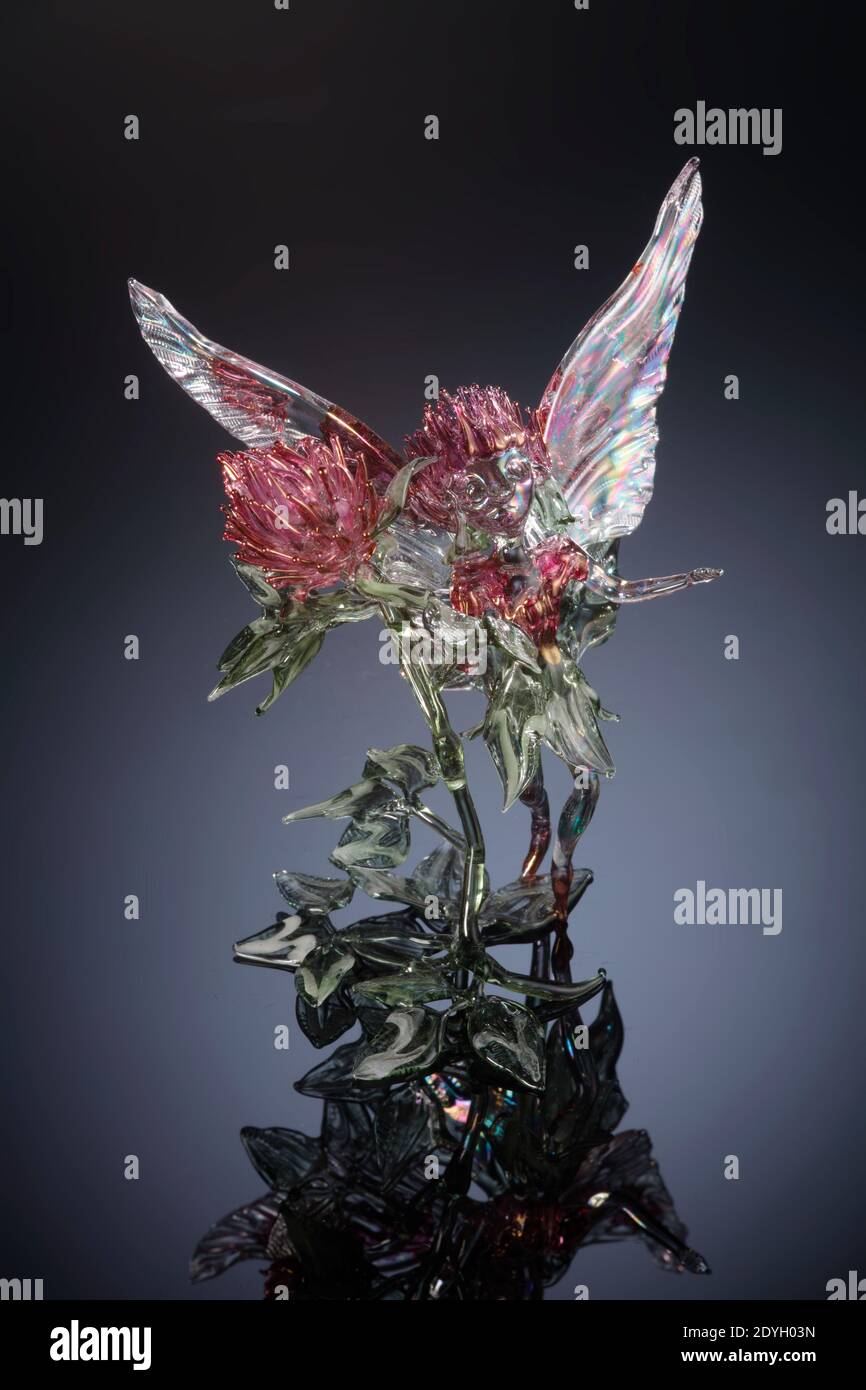 Sandra Young glass artist Stock Photo - Alamy