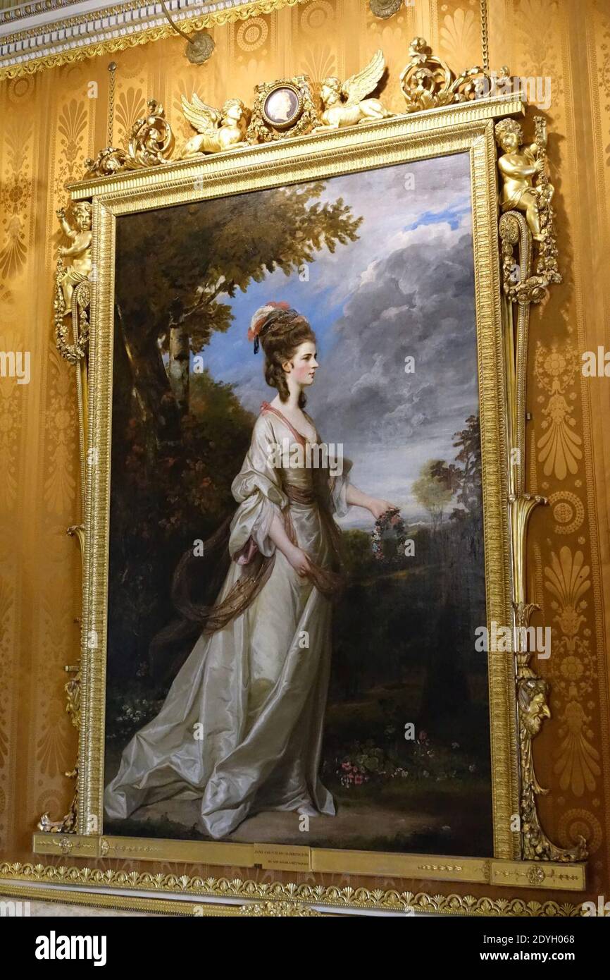 Lady Harrington as Aurora, by Sir Joshua Reynolds, 1775 Stock Photo - Alamy
