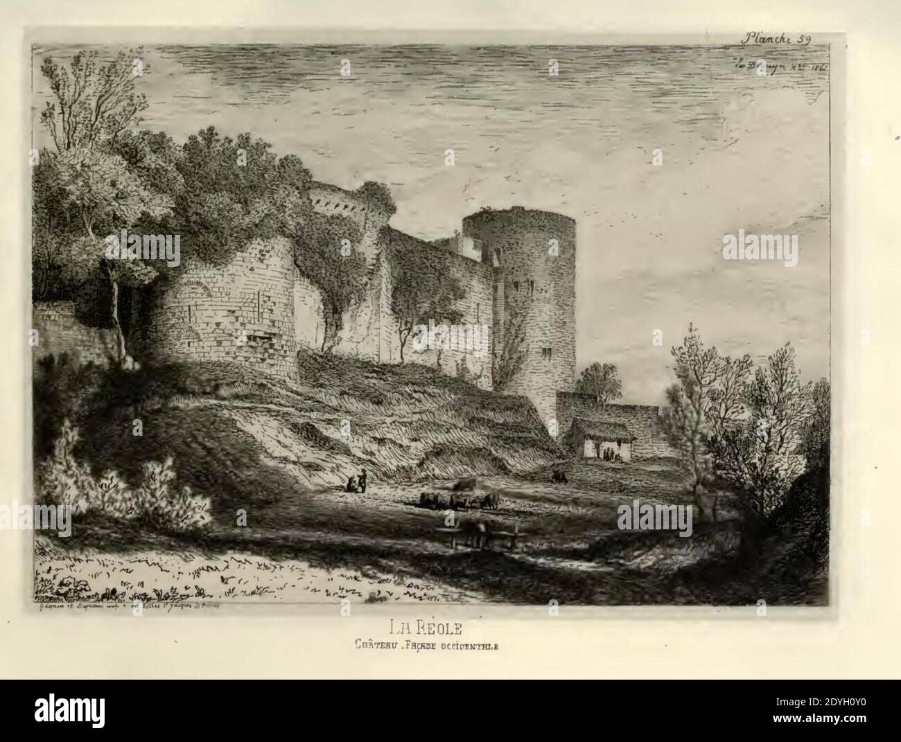 La Réole (Drouyn) c Stock Photo - Alamy