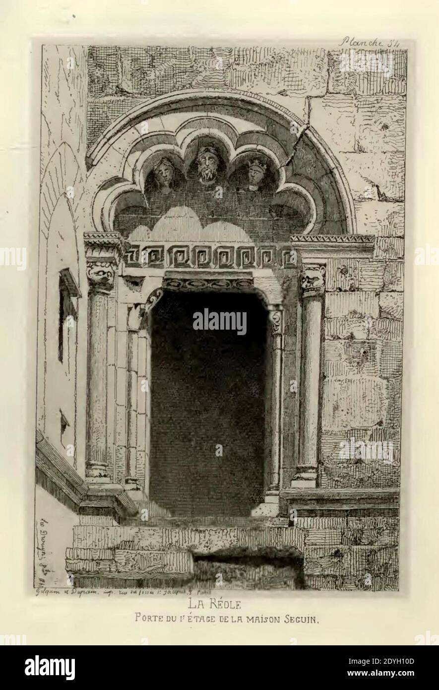 La Réole (Drouyn) h Stock Photo - Alamy