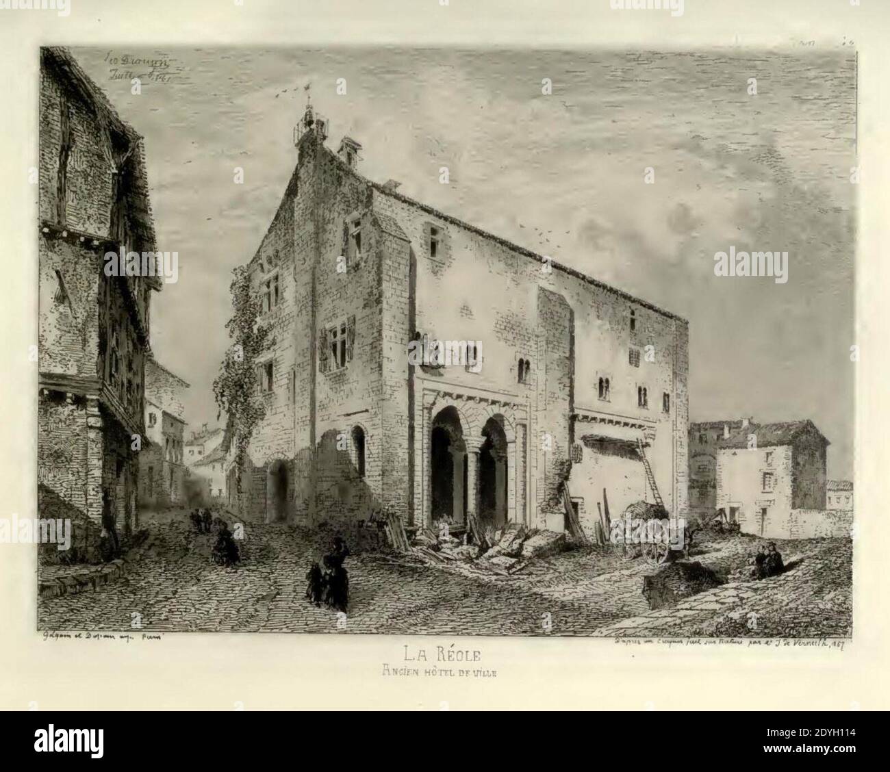 La Réole (Drouyn) l Stock Photo - Alamy