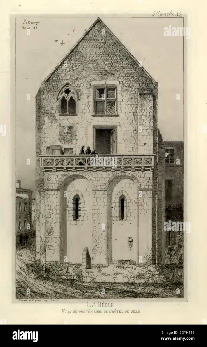 La Réole (Drouyn) i Stock Photo - Alamy