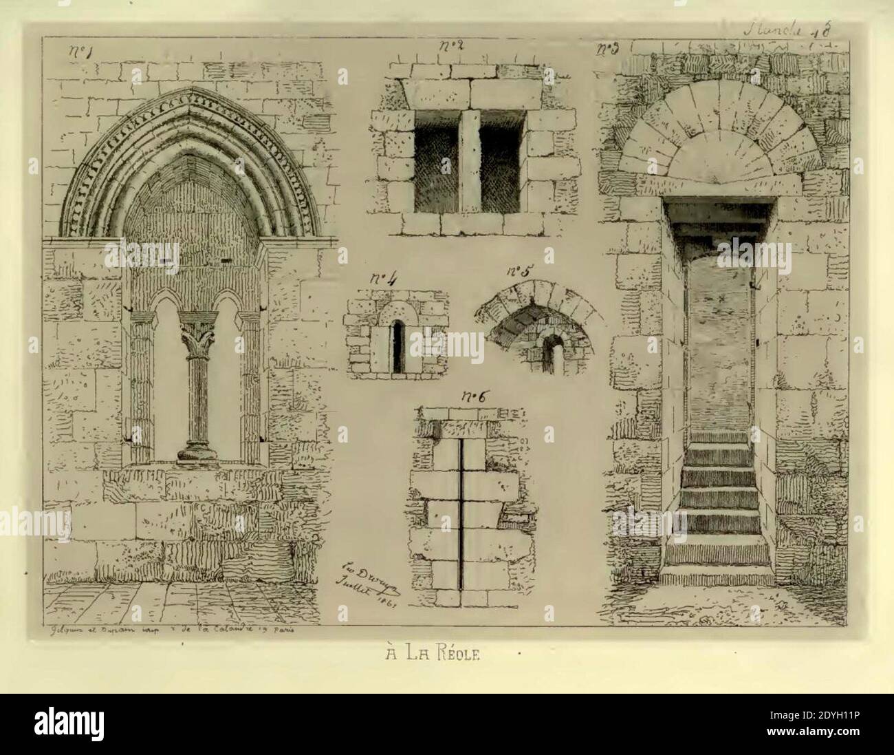 La Réole (Drouyn) n Stock Photo - Alamy