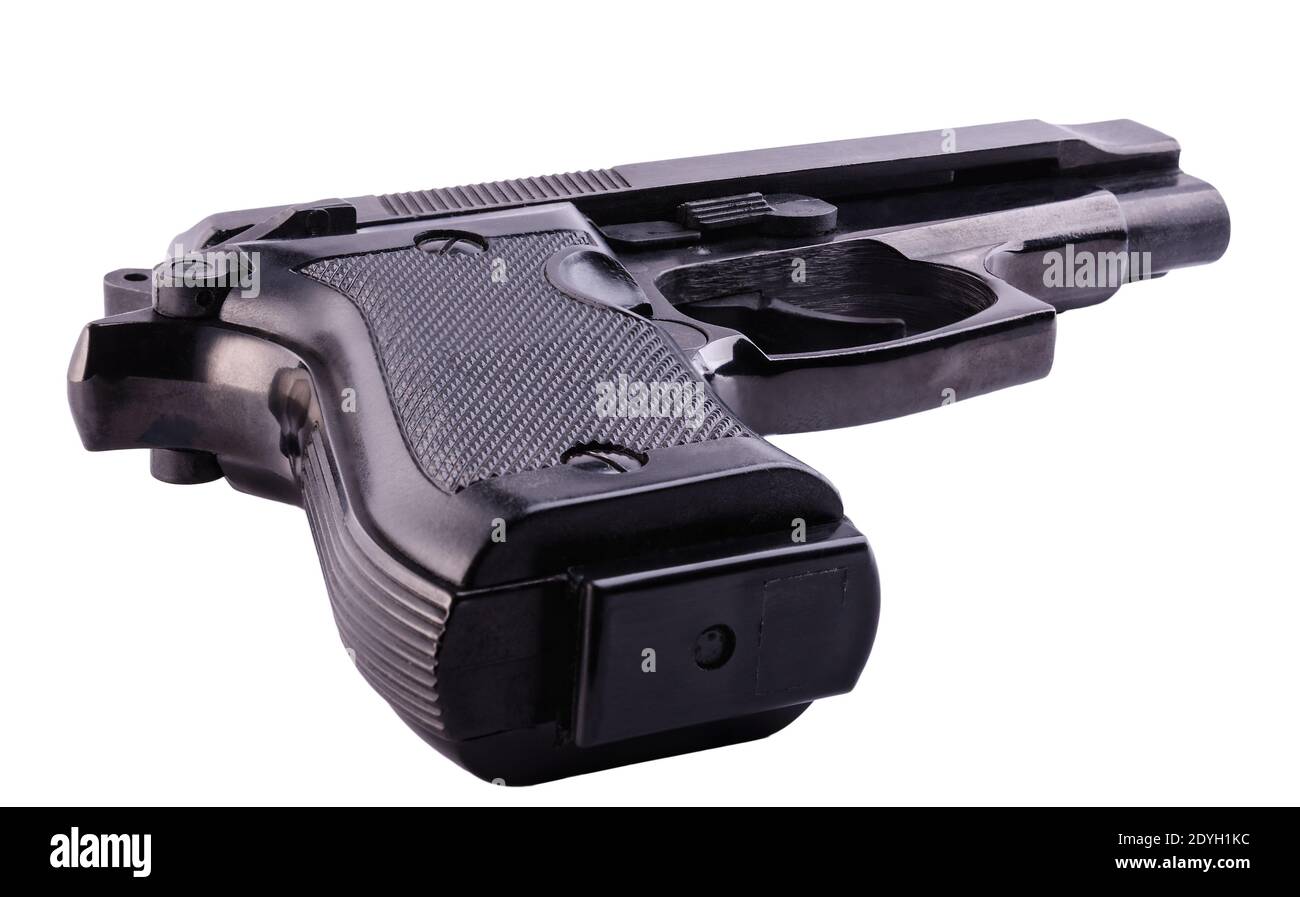 firearms gun on a white background Stock Photo - Alamy