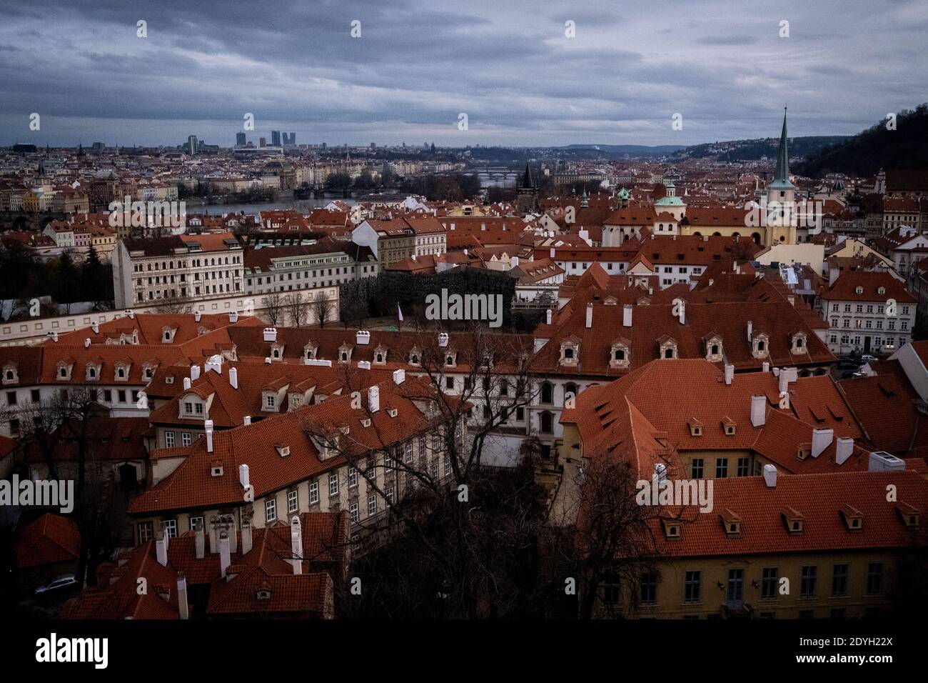 Ilustration of Prague, capital of the Czech Republic. Ilustration de ...