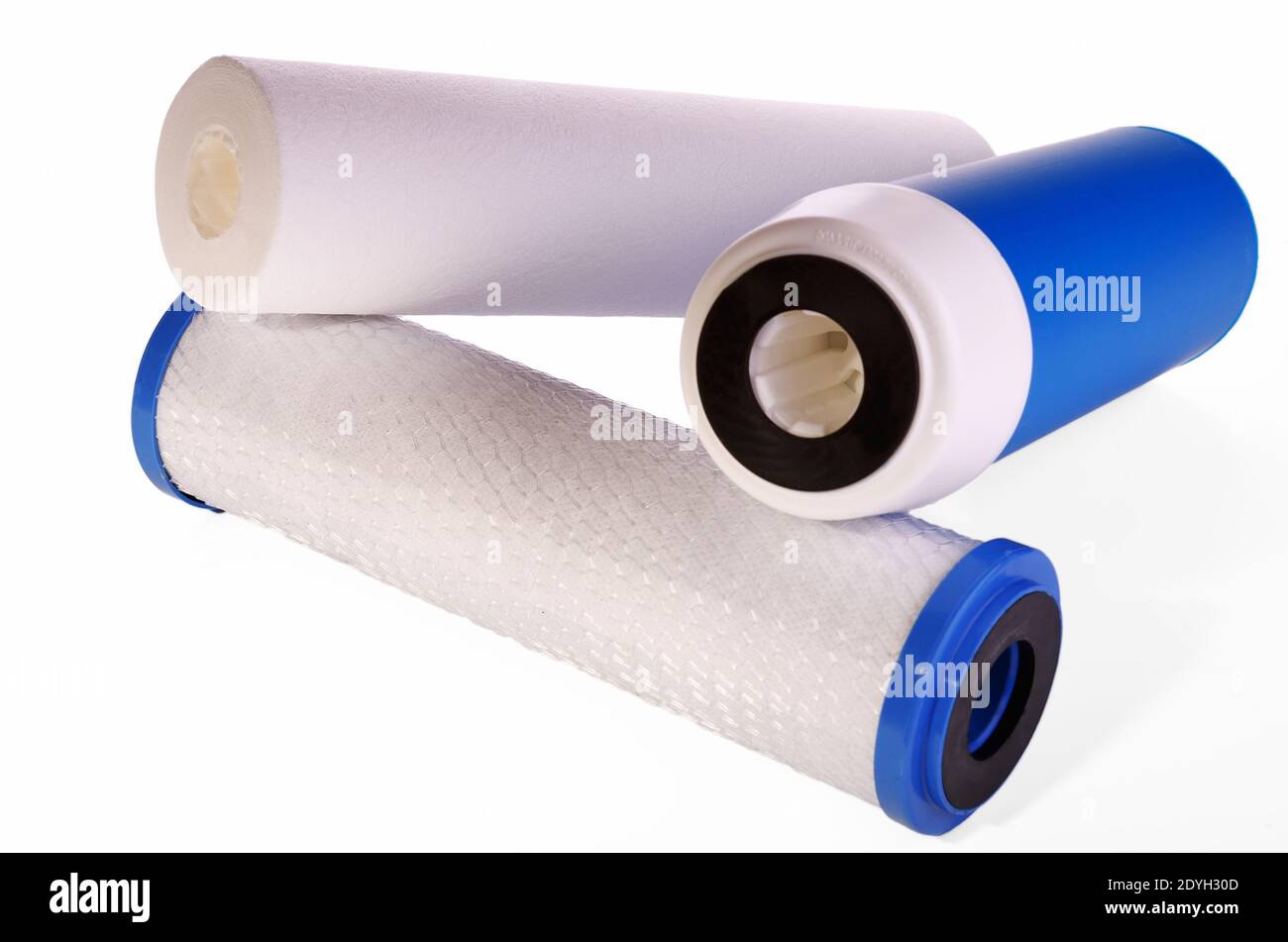filters for drinking water on a white background Stock Photo - Alamy