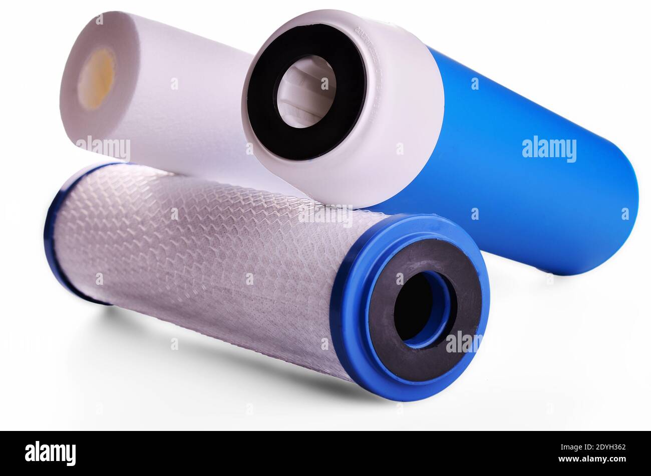 filters for drinking water on a white background Stock Photo - Alamy