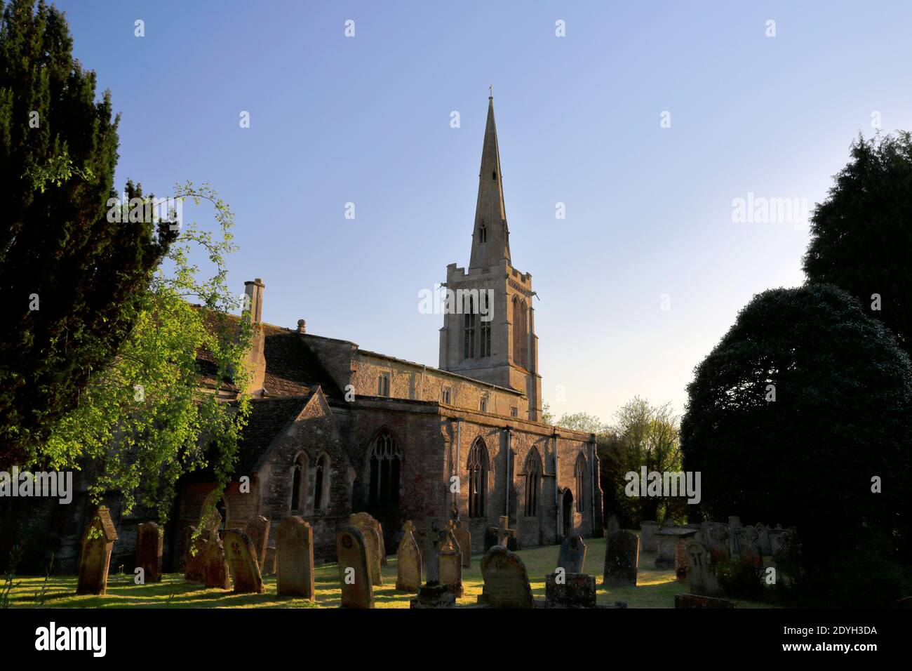 St Nicholas church, Bulwick village, Northamptonshire, England, UK ...