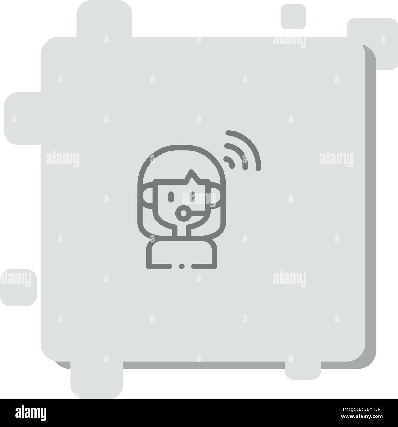 customer service agent vector icon modern simple vector illustration ...