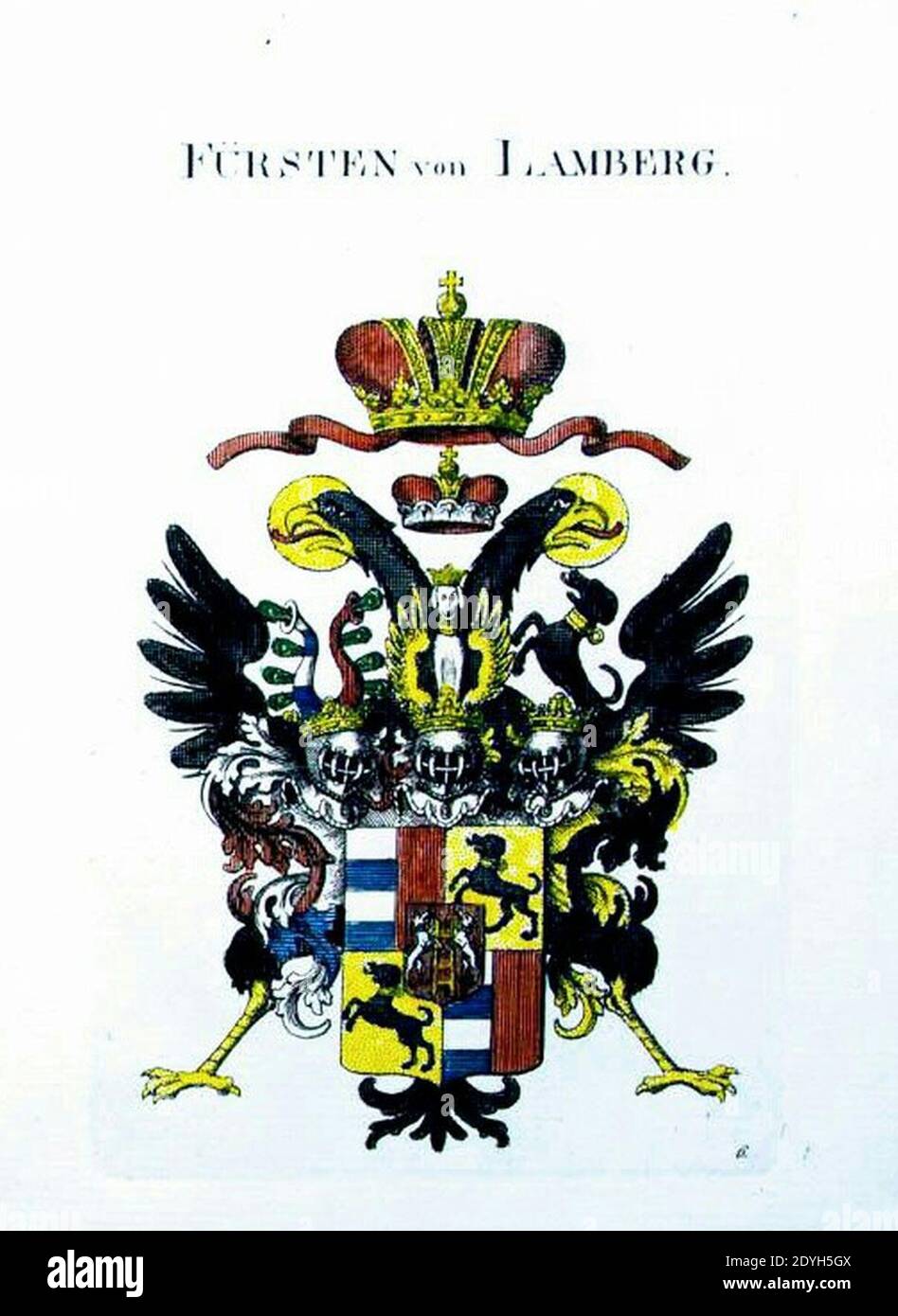 Lamberg Fürsten Wappen Stock Photo - Alamy