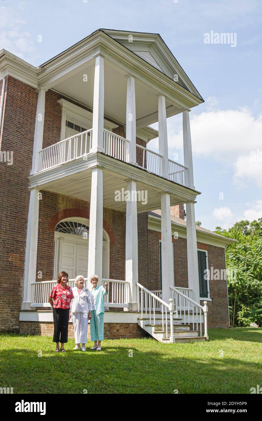 Jefferson palladian style front entrance outside exterior hi-res stock ...