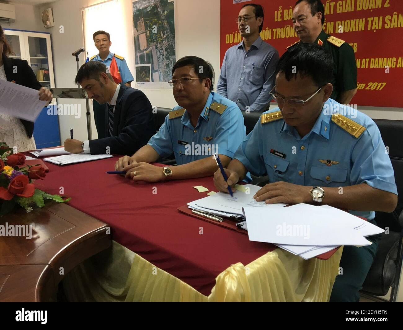 Land Handover Ceremony at Danang Airport (38006551066 Stock Photo - Alamy