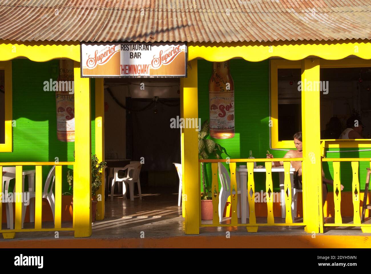 The Hemingway restaurant and bar on Isla Mujeres, Mexico Stock Photo ...