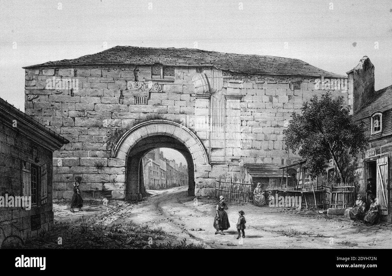 Langres - Porte Longe-Porte avant 1847 Stock Photo - Alamy