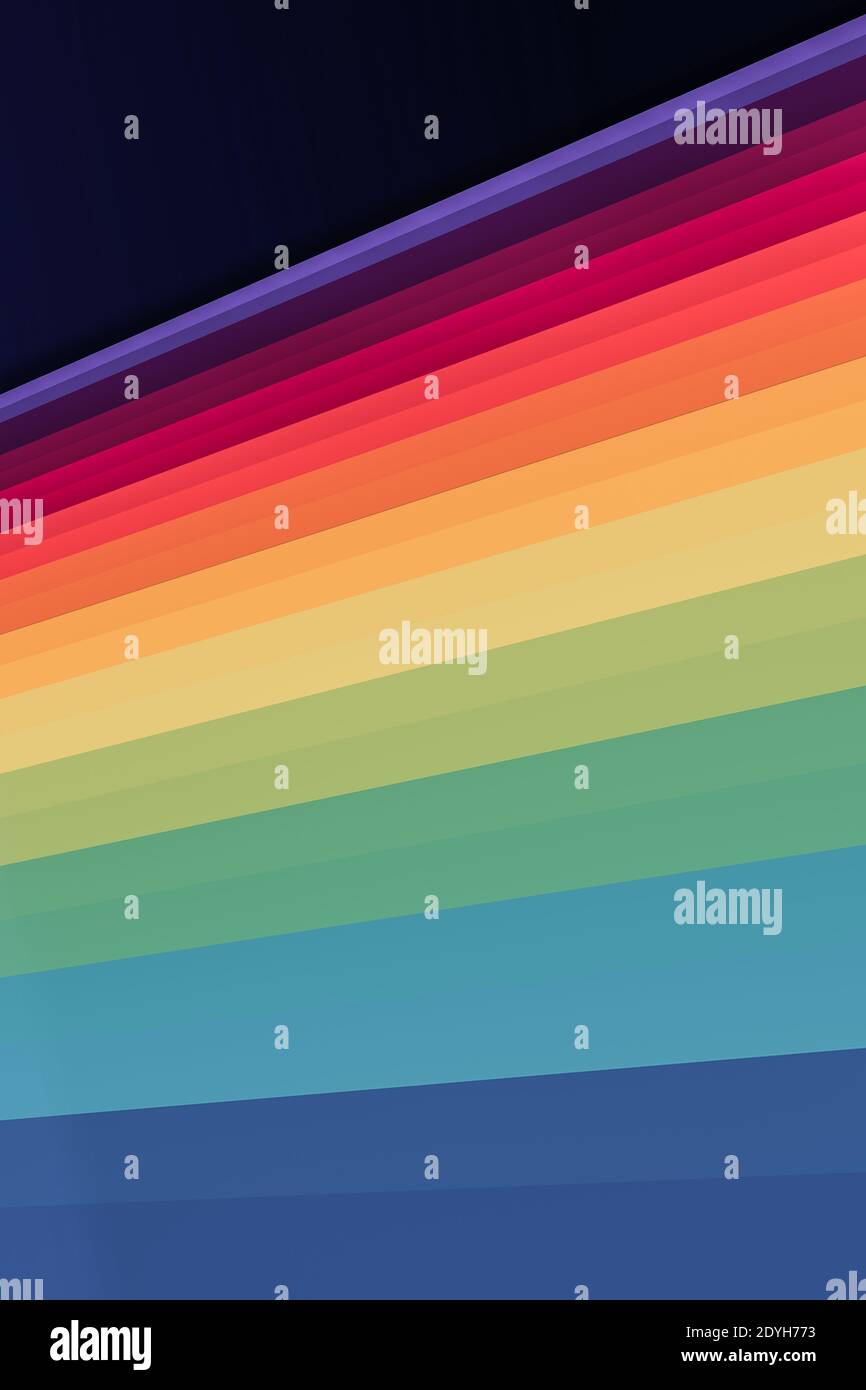 An illustration of the rainbow gradient wallpaper Stock Photo - Alamy