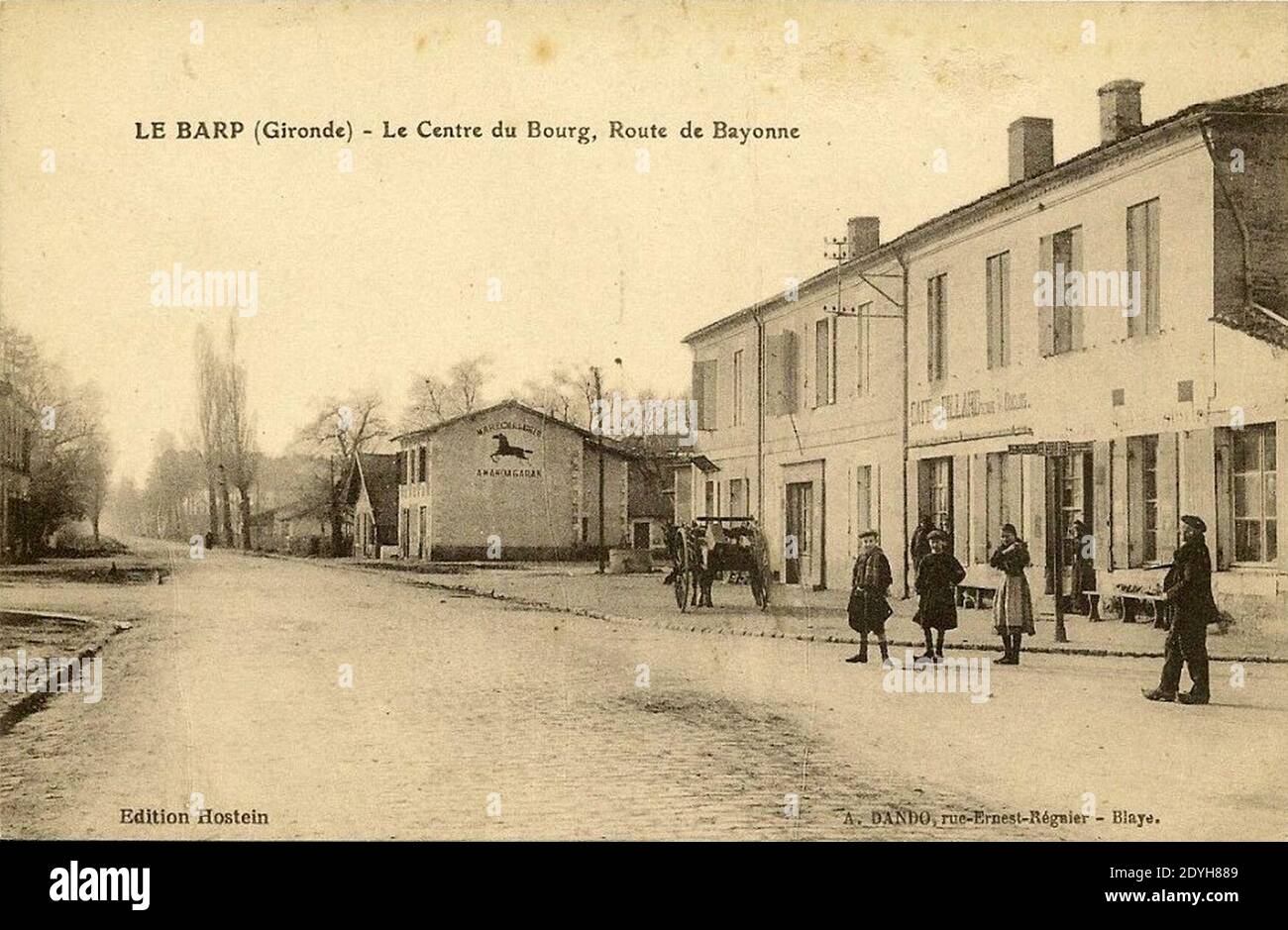 Le Barp - bourg 1 Stock Photo - Alamy