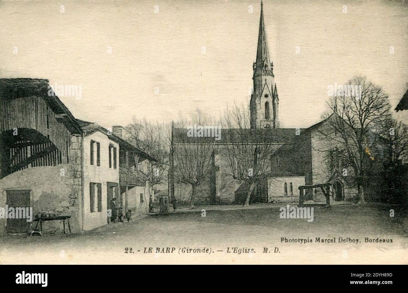 Le Barp - église 2 Stock Photo - Alamy