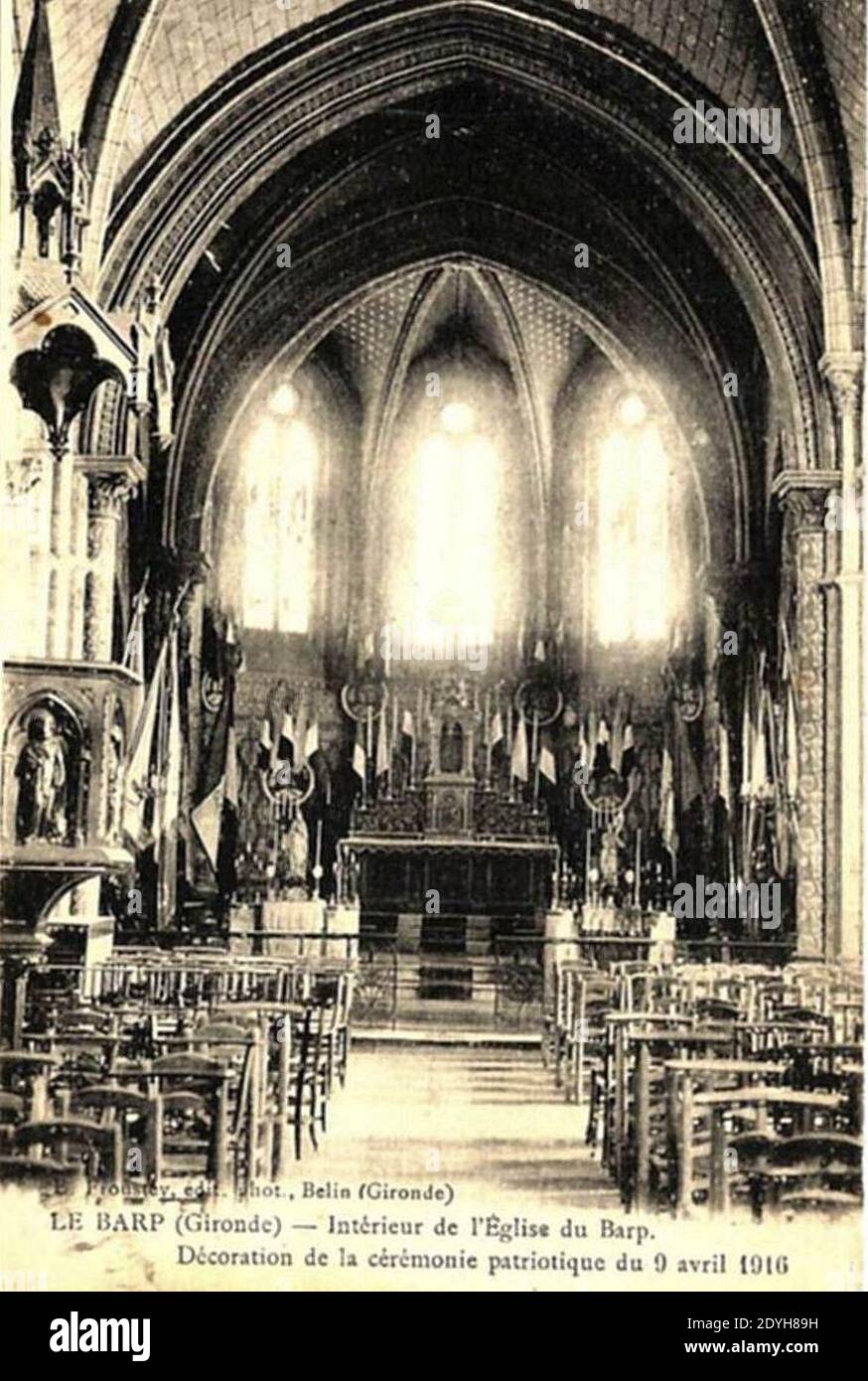 Le Barp - église 4 Stock Photo - Alamy