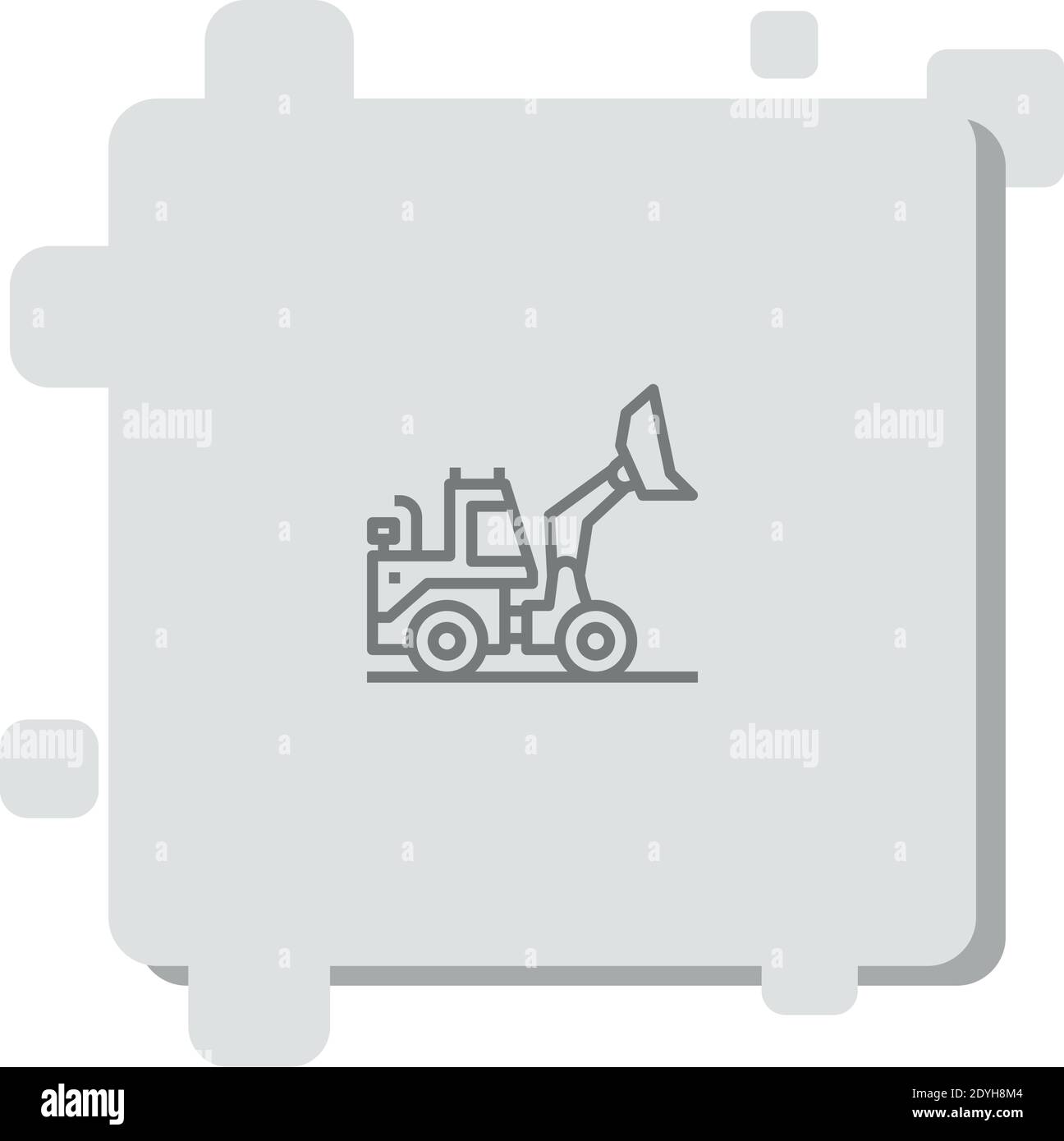 excavator vector icon modern simple vector illustration Stock Vector ...