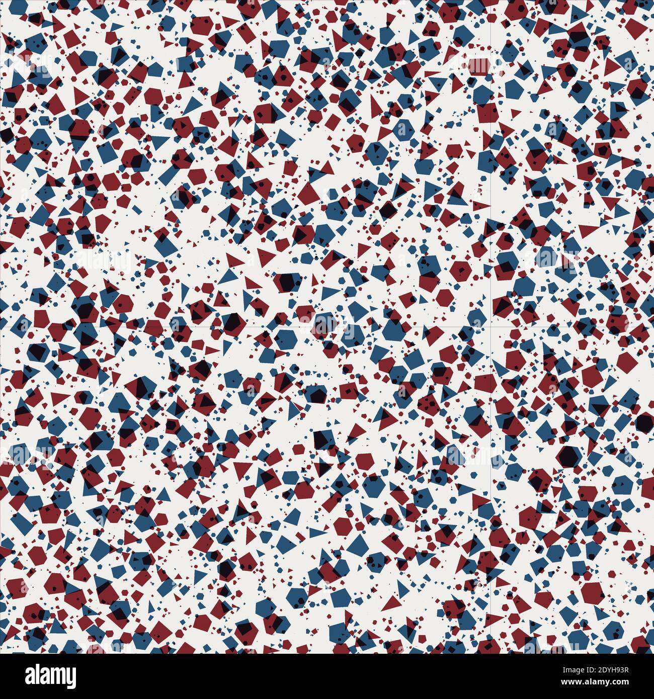 Seamless geo pattern in red blue black white Stock Photo - Alamy