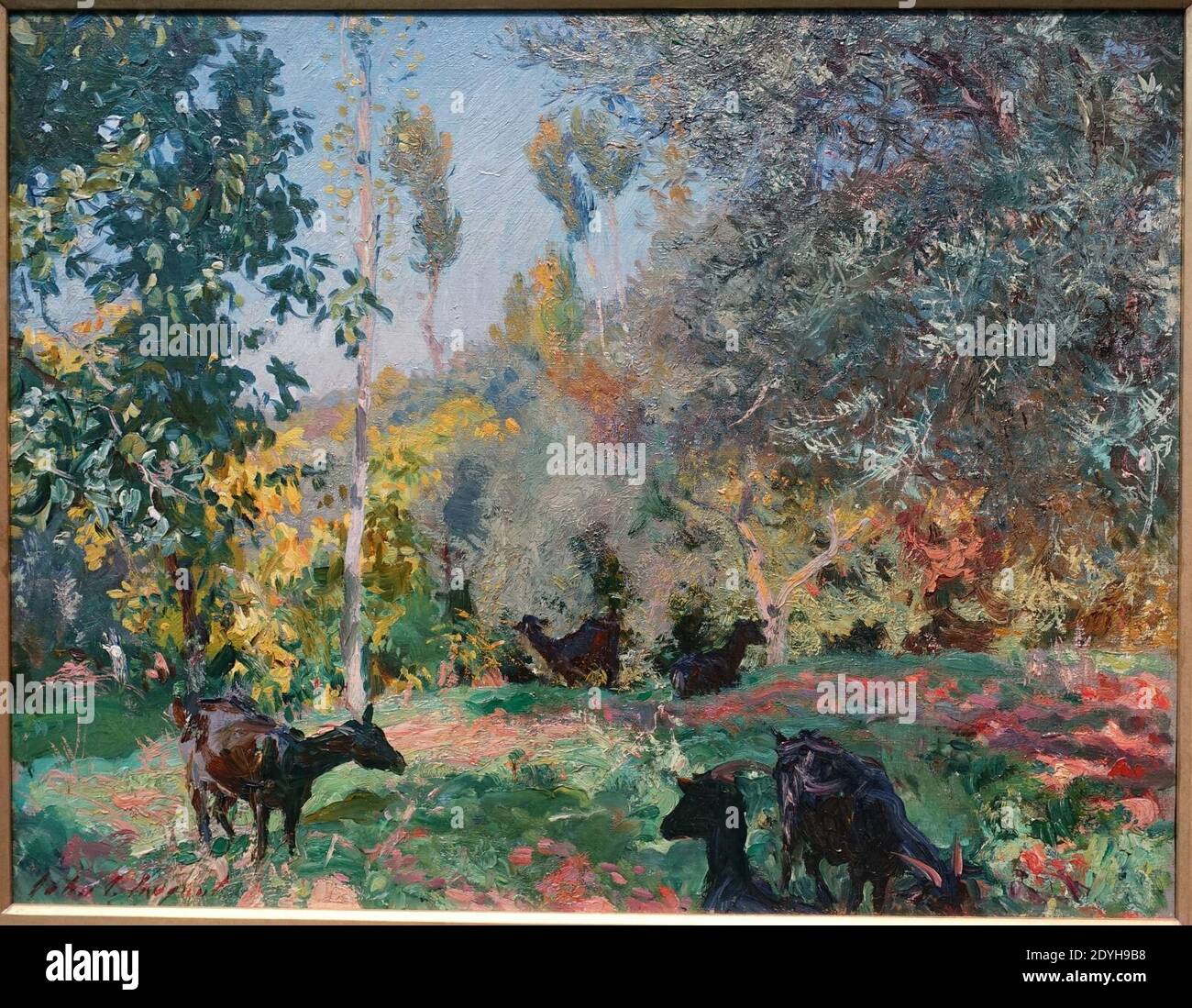 Landscape with Goats, by John Singer Sargent, 1909 Stock Photo - Alamy