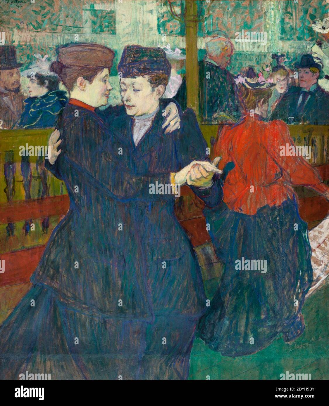 Lautrec at the moulin rouge two women waltzing 1892 Stock Photo - Alamy