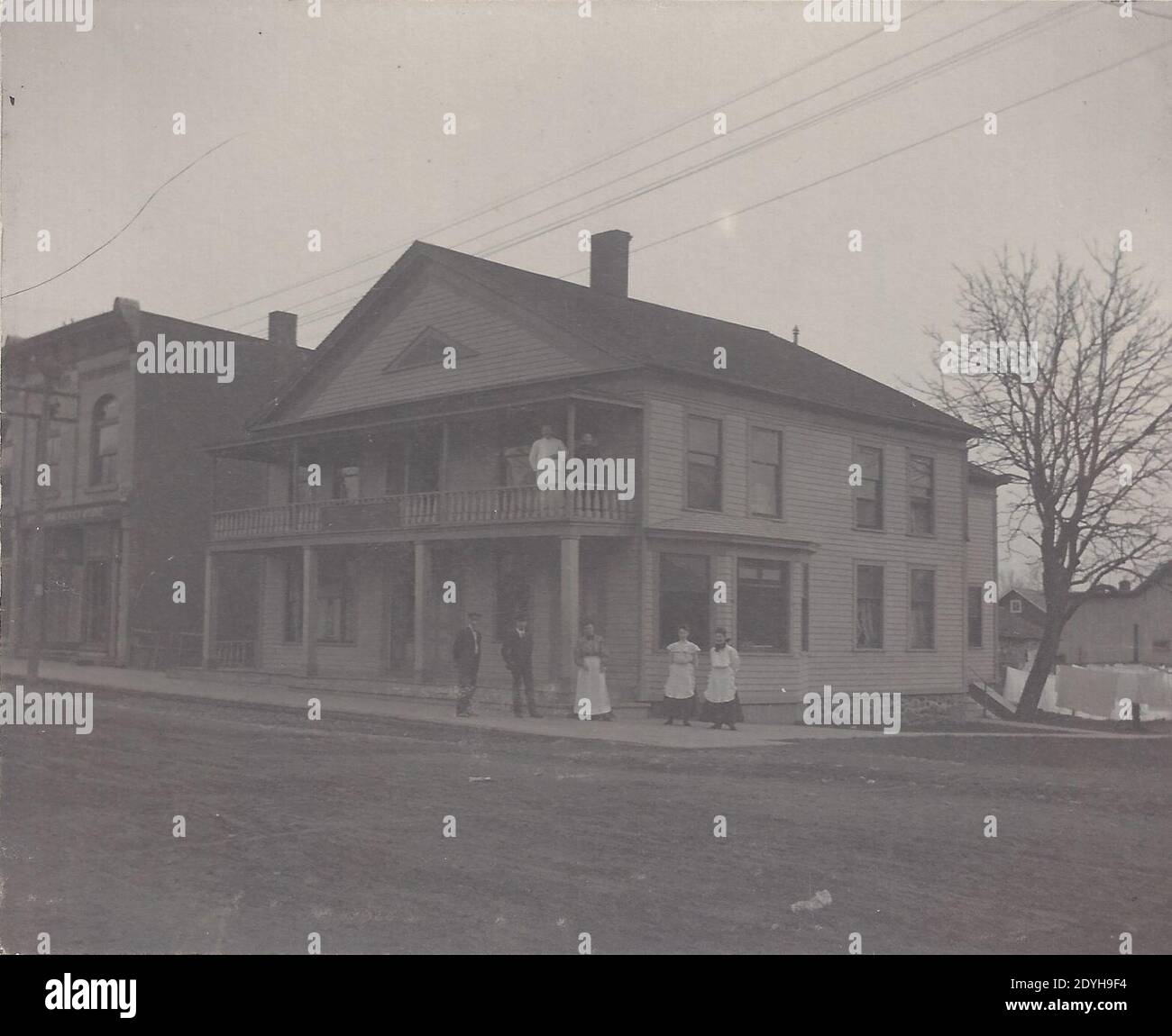 Landgon Hotel Flushing MI Stock Photo - Alamy