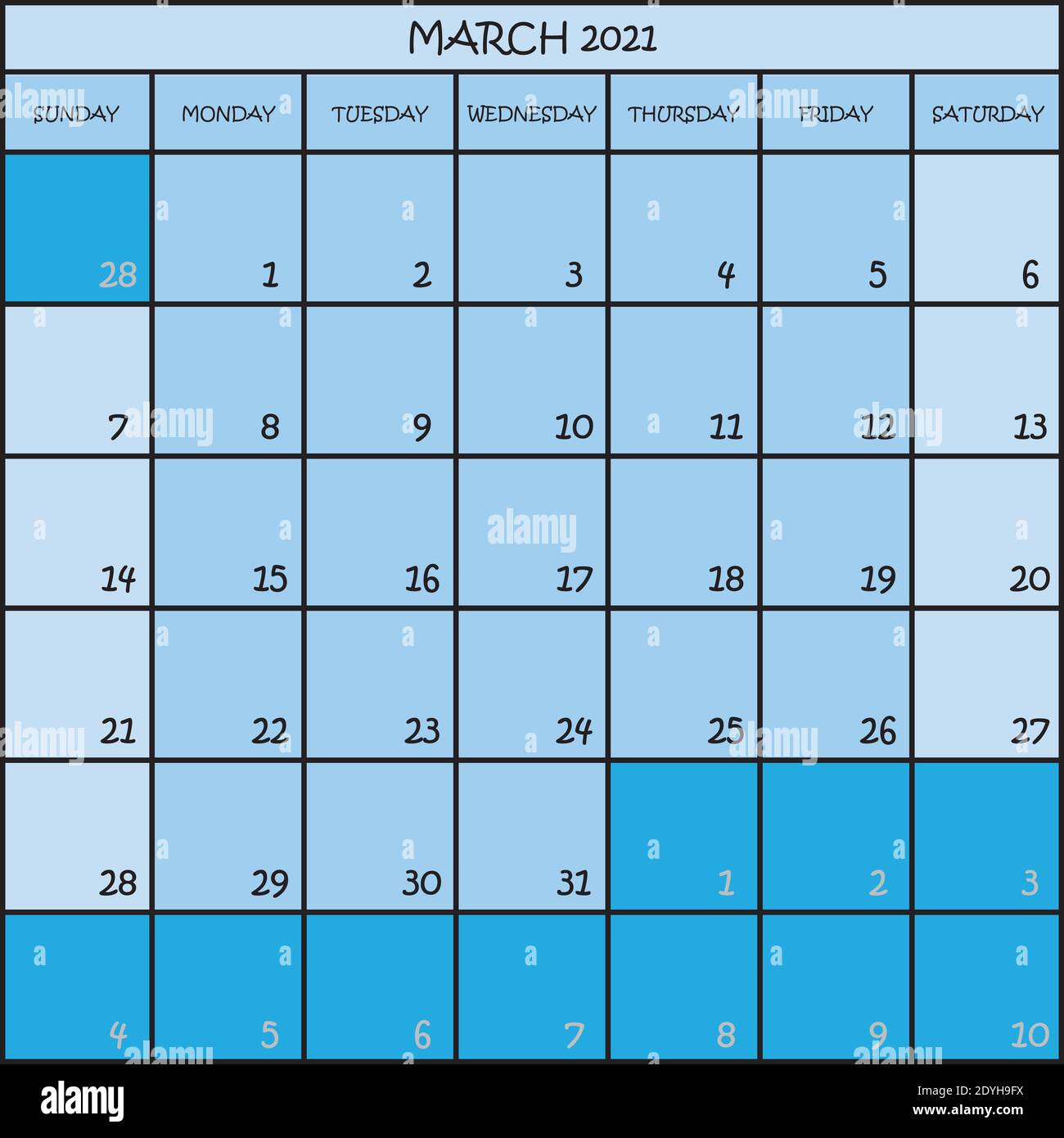 Blue black yellow three Stock Vector Images - Alamy