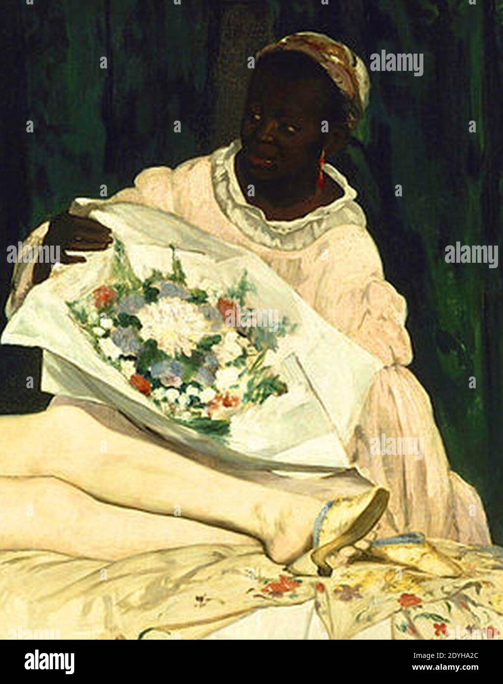 Laure dans l'Olympia de Manet Stock Photo - Alamy