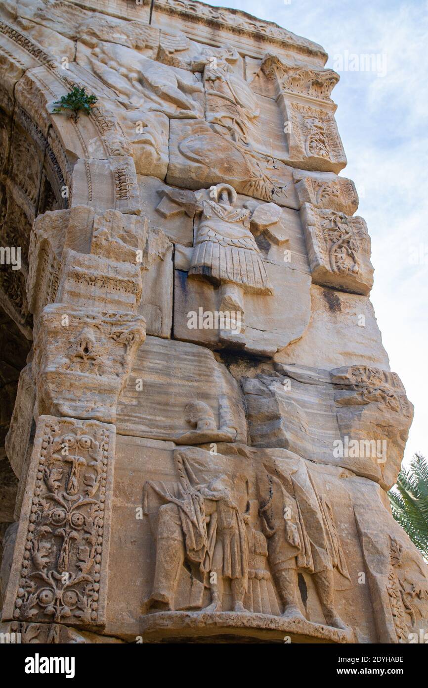 The Arch of Marcus Aurelius which is the only fully standing structure ...