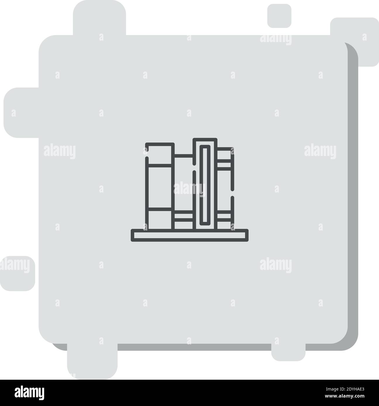 library vector icon modern simple vector illustration Stock Vector ...