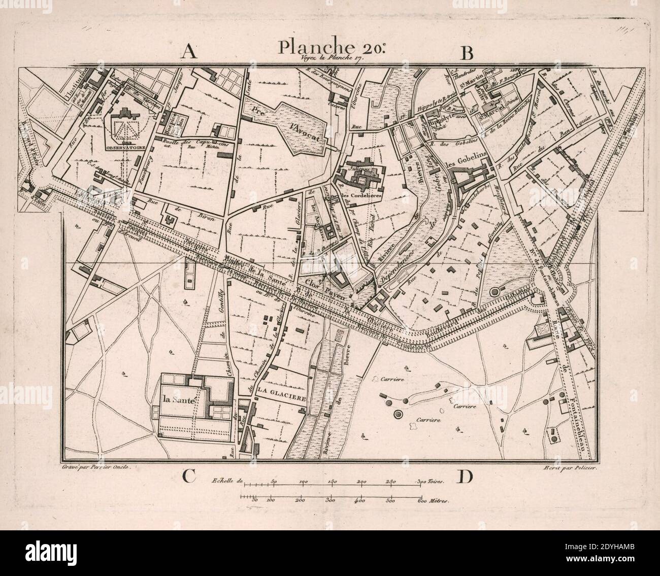La topographie de Paris by Nicolas Maire - Planche 20e - David Rumsey ...