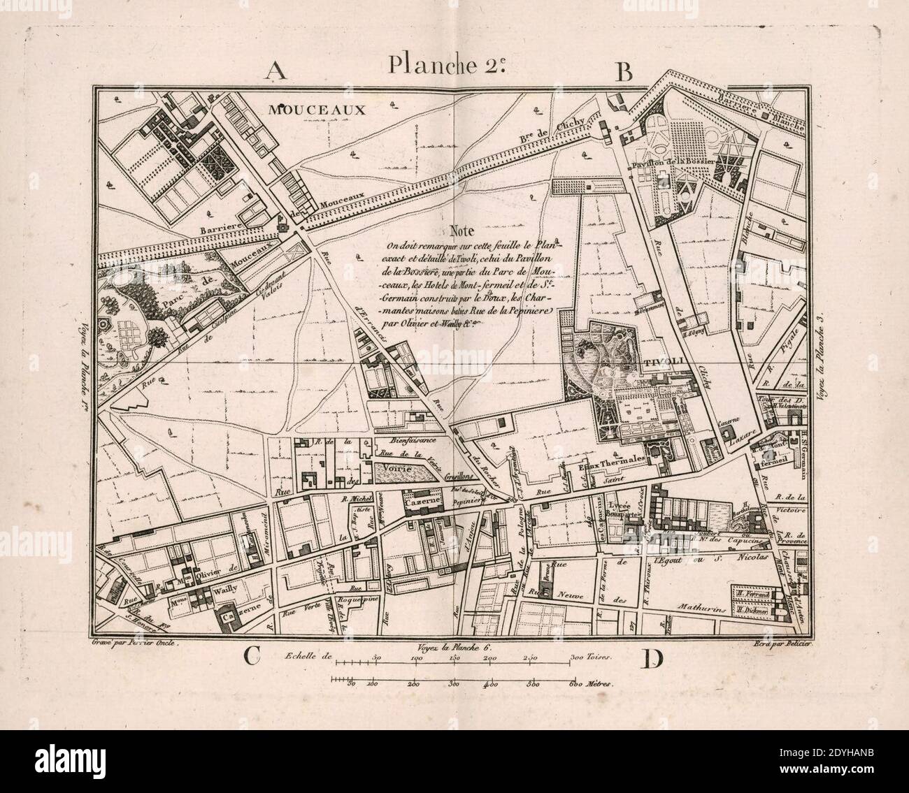 La topographie de Paris by Nicolas Maire - Planche 02e - David Rumsey ...