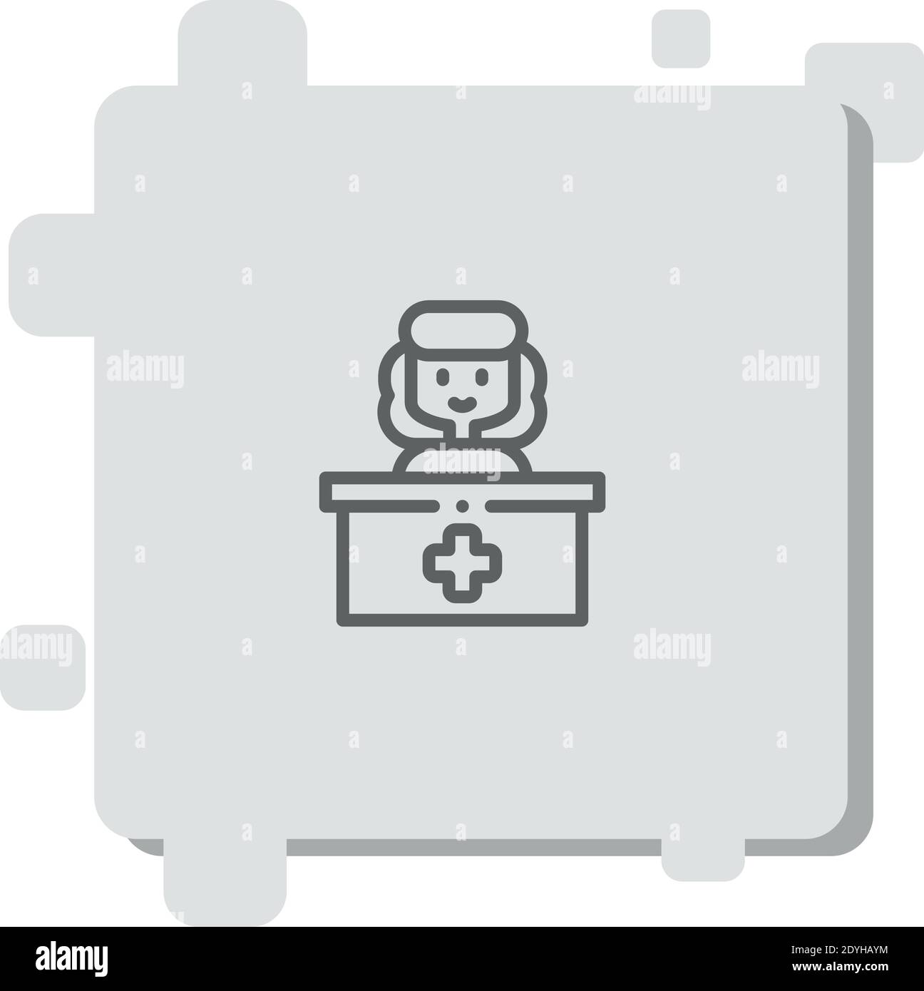 clinic vector icon modern simple vector illustration Stock Vector Image ...