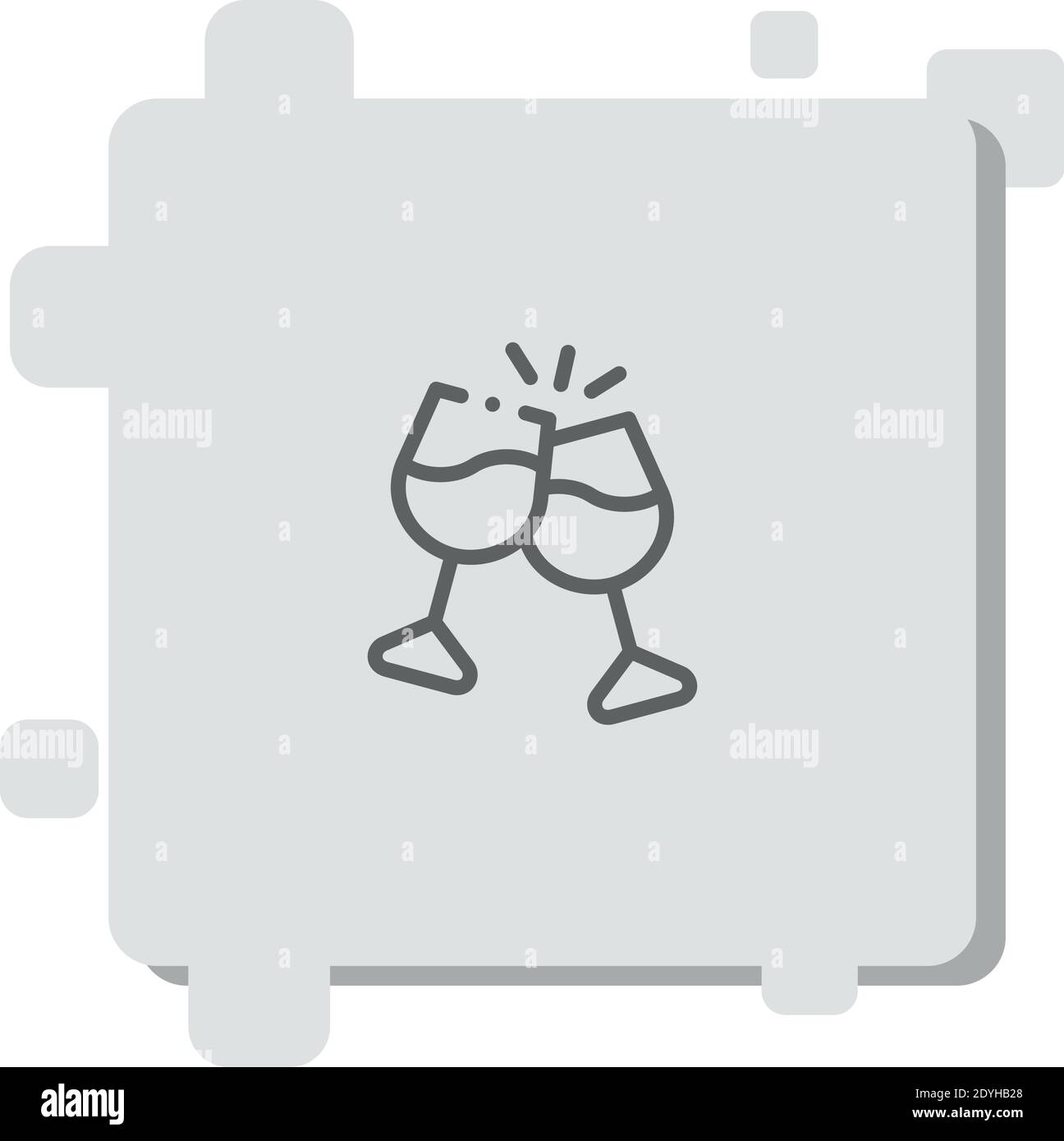 cheers vector icon modern simple vector illustration Stock Vector Image ...