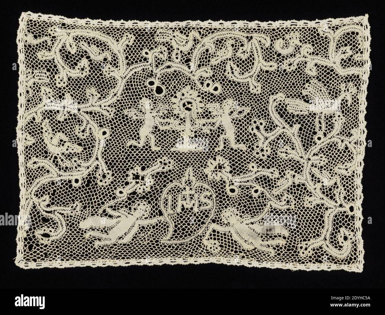 Lace Panel (Italy), mid-18th century Stock Photo - Alamy