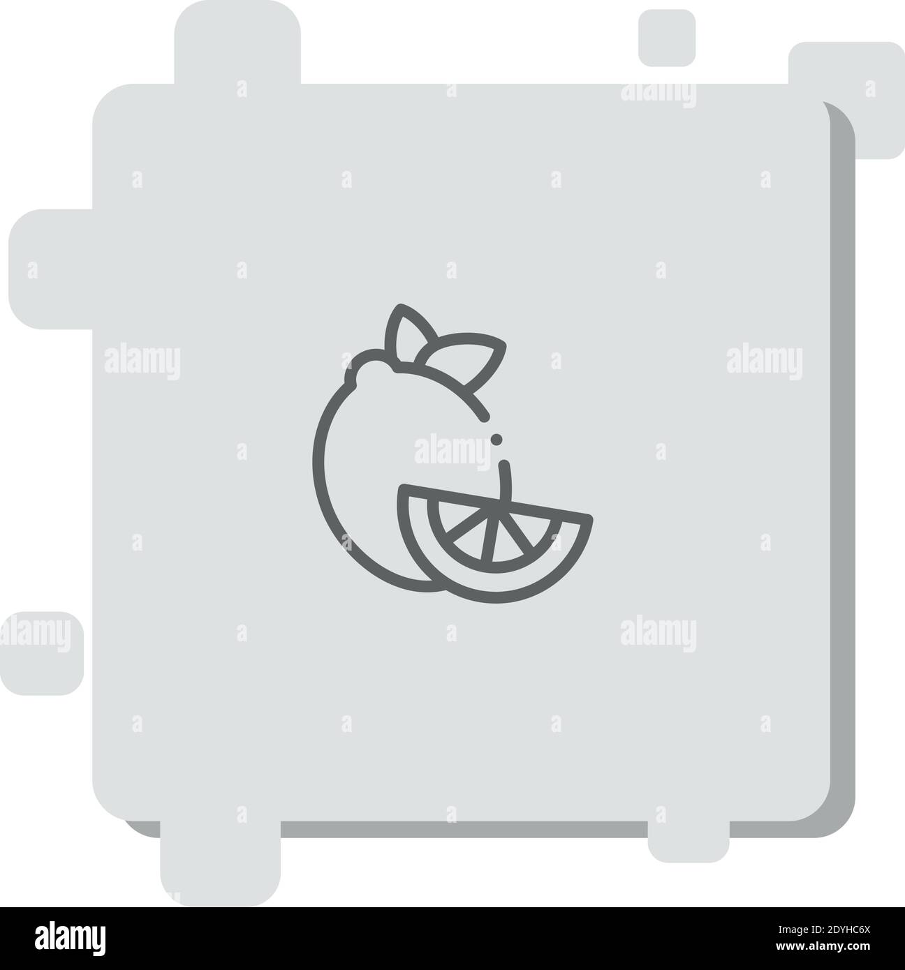 lemon vector icon modern simple vector illustration Stock Vector Image ...